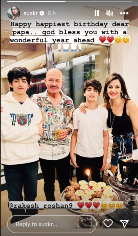 Hrithik Roshan's Ex-Wife, Sussanne Khan Pens A Note For Ex 'Sasur Ji ...