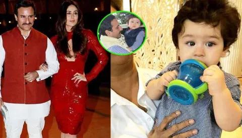 Taimur Twinning With Daddy Saif Before His First Birthday