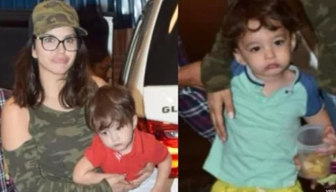 Sunny Leone Goes On A Fun Outing With Her Twin Baby Boys, Asher Weber ...