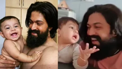 K.G.F. Star, Yash Singing 'Johnny Johnny' With Son Yatharv Gives A ...