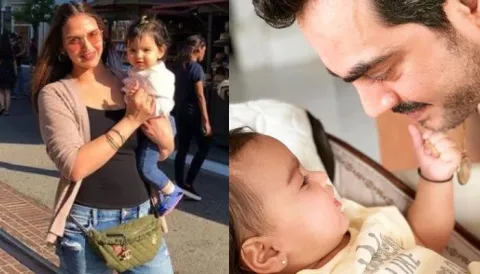 Unseen Throwback Picture Of Esha Deol, Bharat Takhtani, Radhya And ...