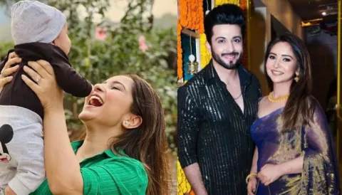 Vinny Arora Lifts Her 'Ladla Beta', Zain In Her Arms, He Dons A Cutesy ...