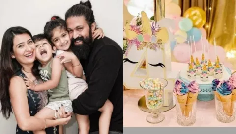 Sneak Peek Into Yash-Radhika's 4-Year-Old Daughter, Arya's B'day Bash ...