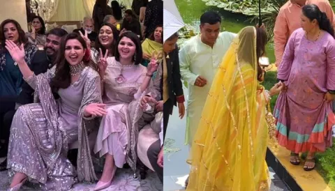 Parineeti Chopra Stuns In Yellow On 'Chooda' Ceremony, Poses Happily At ...