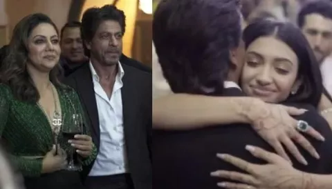 Shah Rukh Khan Gives A Warm Hug And Plants A Kiss To Alanna Panday Who ...