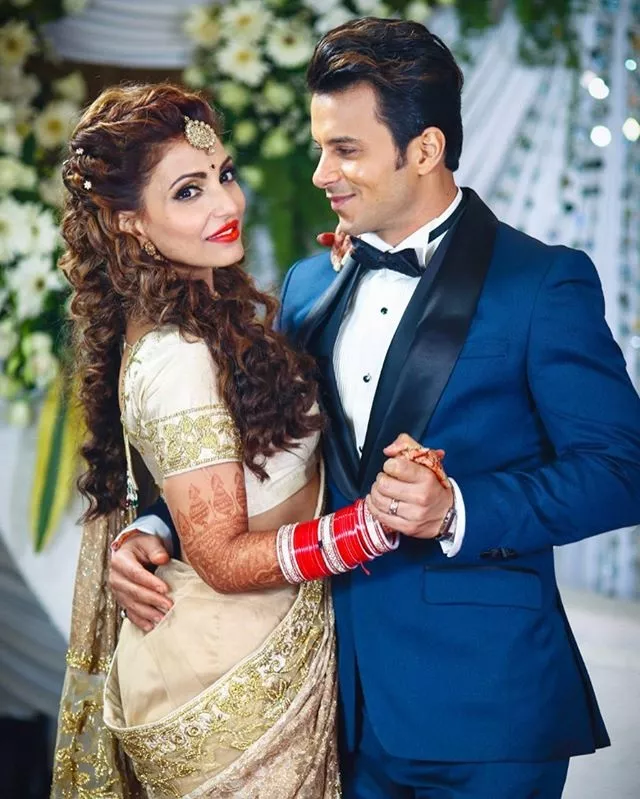 Newlyweds Navina Bole And Karann Jeet Host A Lavish Reception For Telly ...