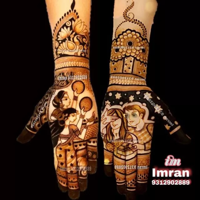 10 Unique Karwa Chauth Mehendi Designs Trending 2021 Festive Season And ...