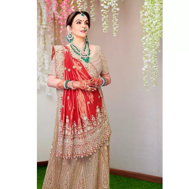 Nita Ambani Looks Breathtaking In An Ivory Lehenga, Proves That She Is ...