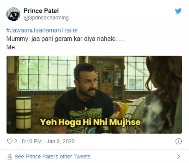 Saif Ali Khan's 'Jawaani Jaaneman' Trailer Sparks Off Memes Featuring ...