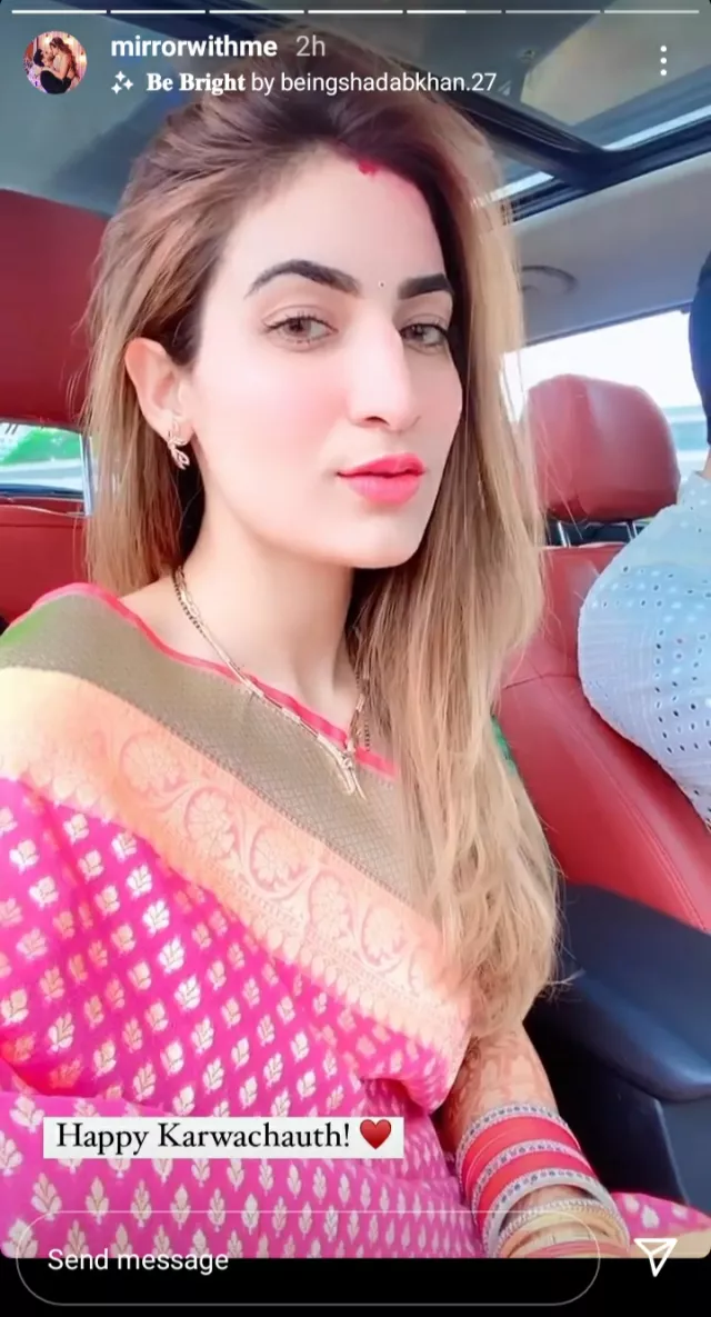 Abhishek Malik Keeps First Karwa Chauth Fast For His Wife, Suhani Choudhary, Latter Shares A Picture