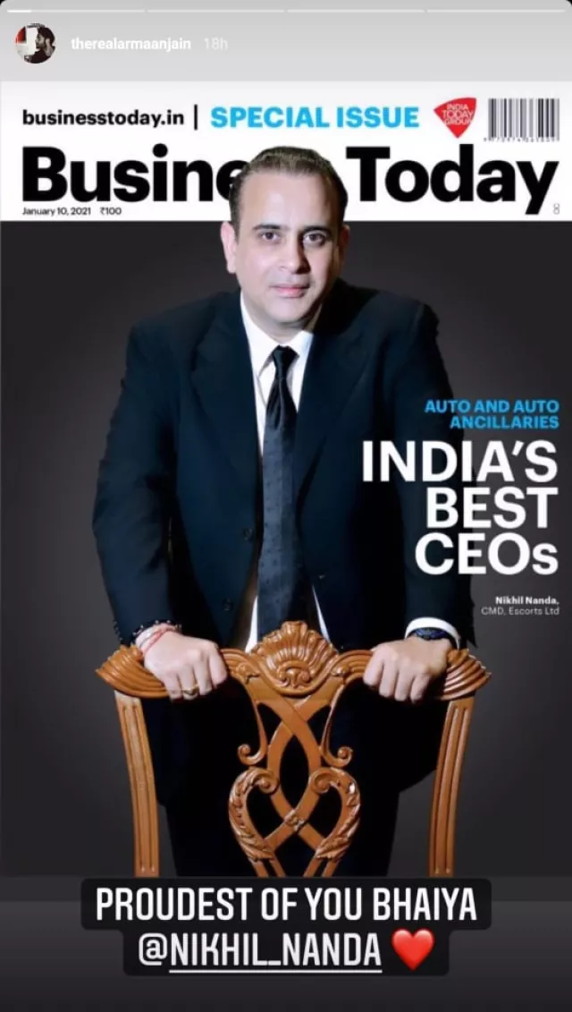Navya Nanda And Agastya Nanda Are Proud Of Dad Nikhil Nanda, Abhishek ...