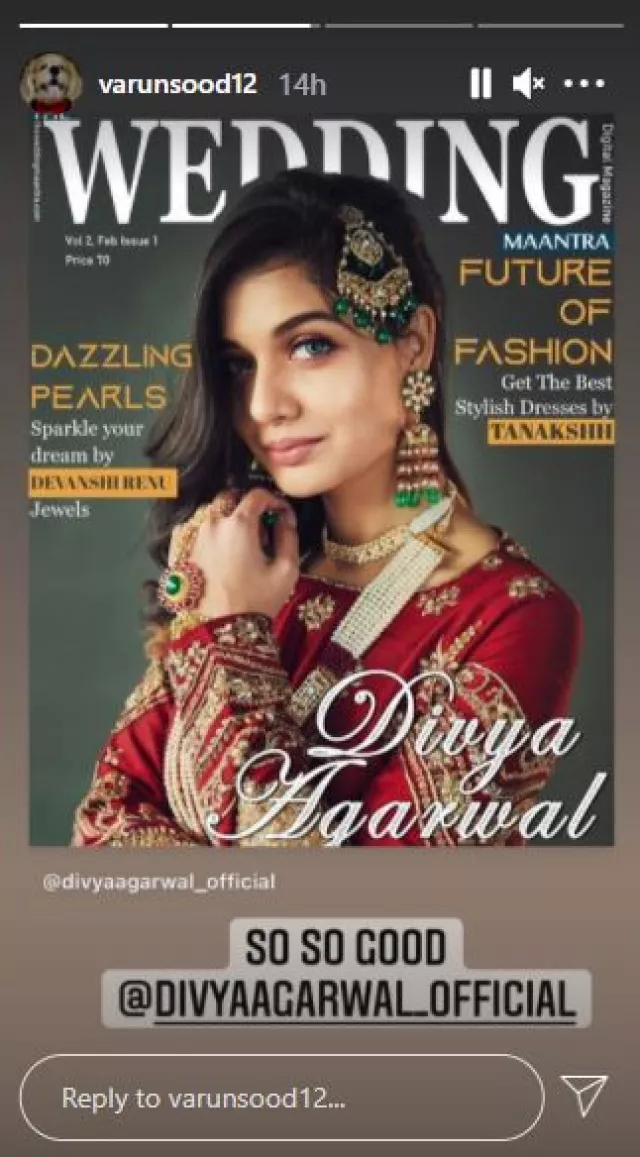 Varun Sood Is In Love With His Girlfriend, Divya Agarwal's Bridal Look ...