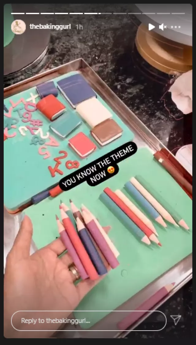 Smriti Khanna Gets A School-Themed Cake Made For Her Daughter, Anayka ...