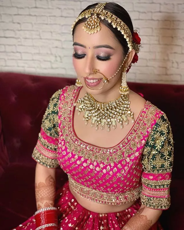 A Dentist Bride Who Opted For A Polychromatic Outfit On Her Wedding Day
