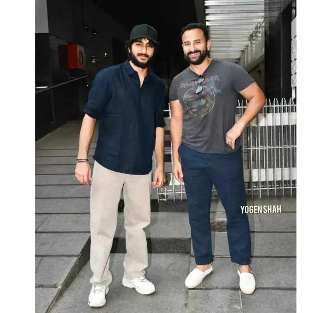 Saif Ali Khan-Ibrahim Ali Khan Look Like Twins In Latest Video, Fans ...