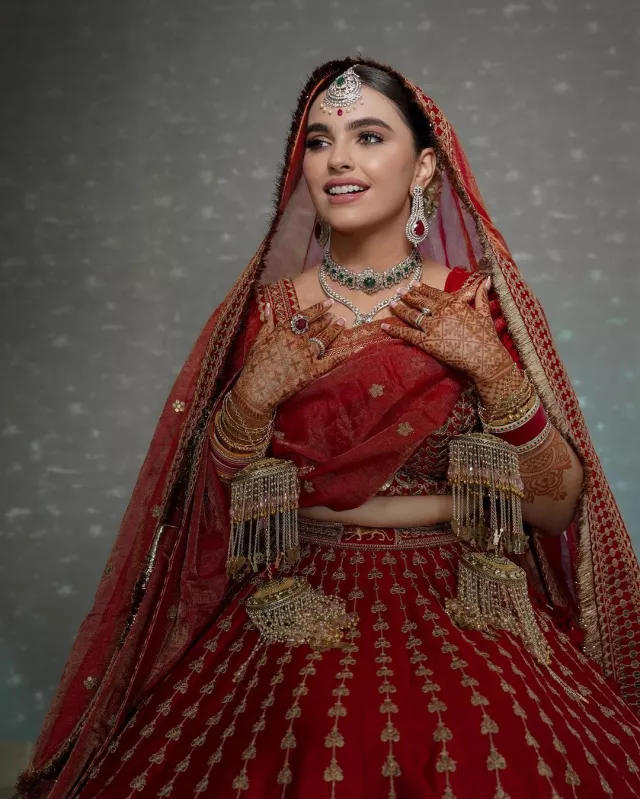 Influencer, Simar Walia Wore Sabyasachi Lehenga For Wedding, Dons ...