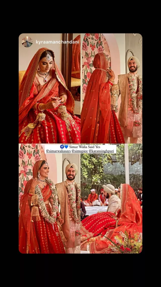 Influencer, Simar Walia Wore Sabyasachi Lehenga For Wedding, Dons ...