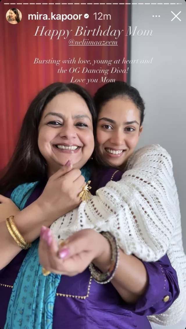 Mira Kapoor Hugs 'Saasu Maa', Neliima Azeem On Her Birthday, Calls Her ...