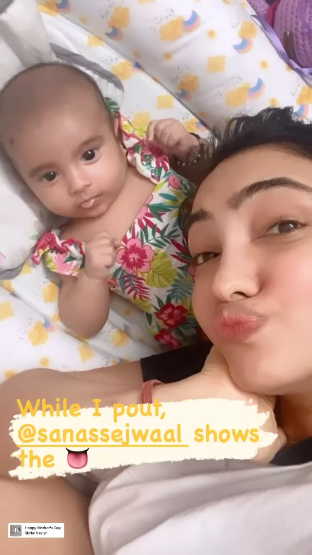 Pooja Banerjee Shares A Goofy Boomerang With Her Daughter, Sana Sejwaal ...