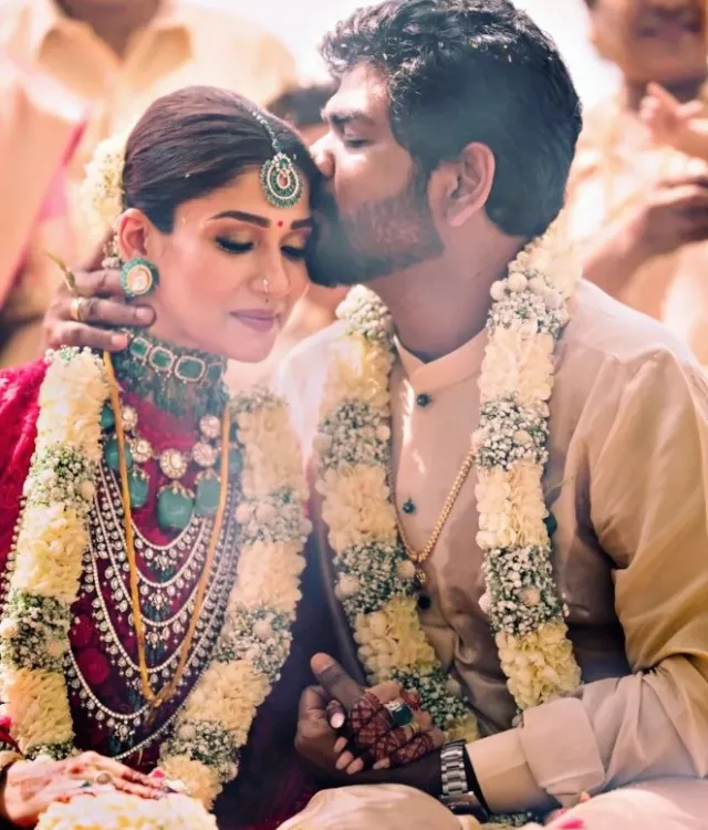 Nayanthara's First Look Post Wedding: Stuns In A Scarlet Red Attire ...