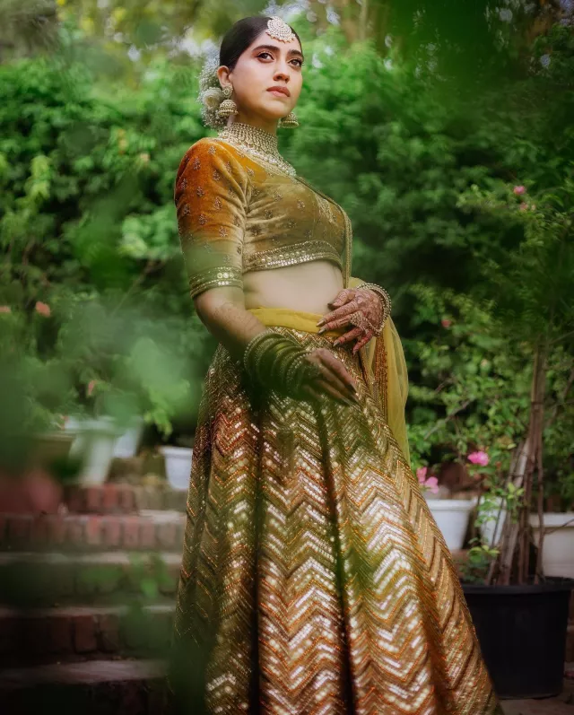 Miss Universe Pageant Bride Donned A Ginger Orange Lehenga, Flaunted ...