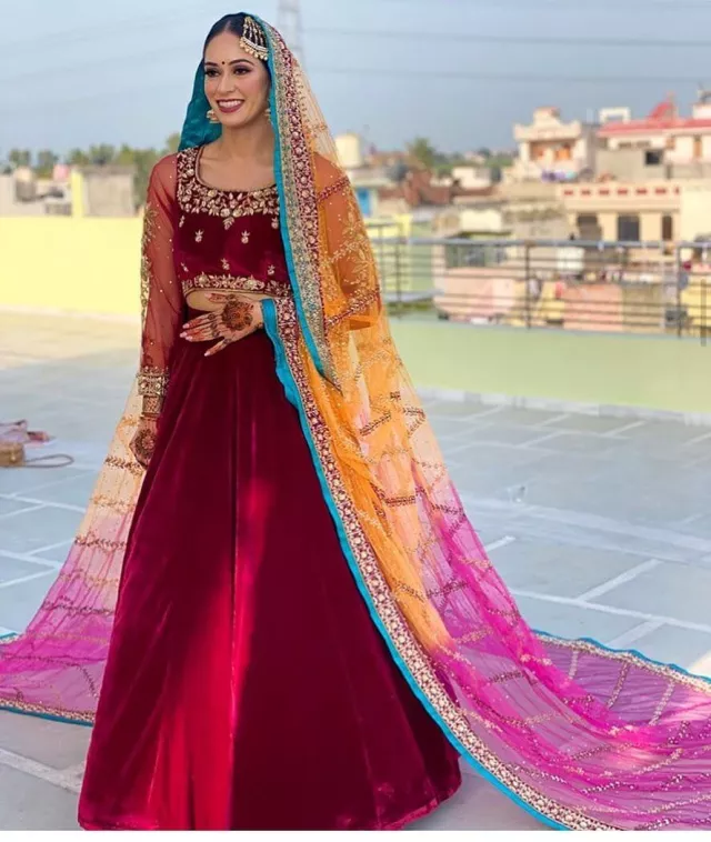 From Scalloped To Ombre Design: Popular 'Dupatta' Styles For Brides To ...