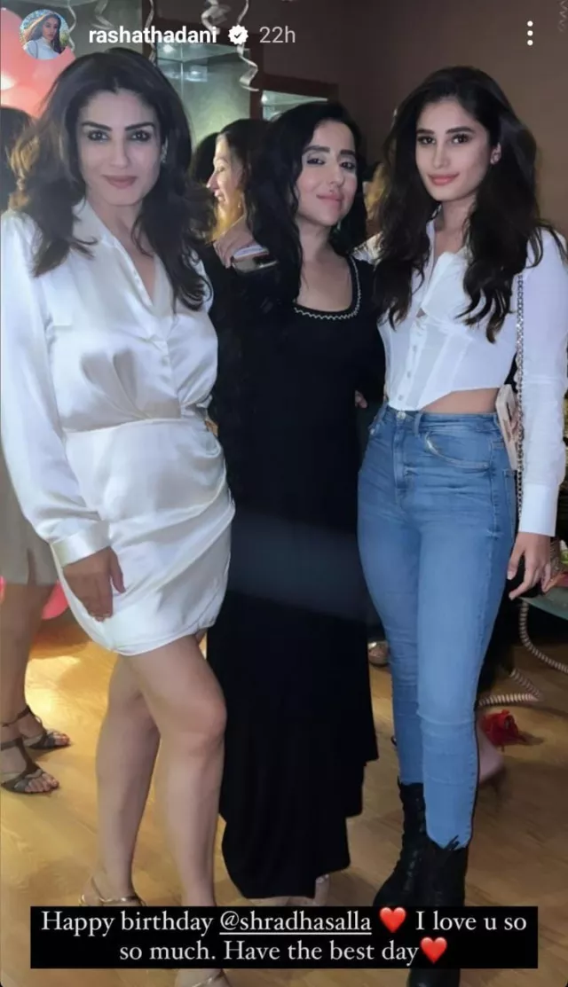 Raveena Tandon And Her Daughter, Rasha Opt For Similar 'Shararas' For ...