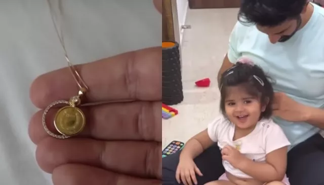 Rajeev Sen Gifts Daughter, Ziana A Special Real Gold And Diamond Chain ...