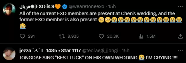 EXO's Chen's Lavish Wedding Ceremony, A Fairytale Bash 3 Years Post ...