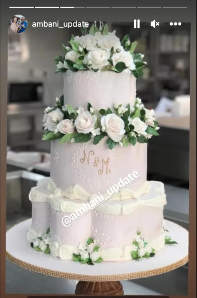 Nita Ambani And Mukesh Ambani Cut A Three-Tier Magnificent Cake On ...