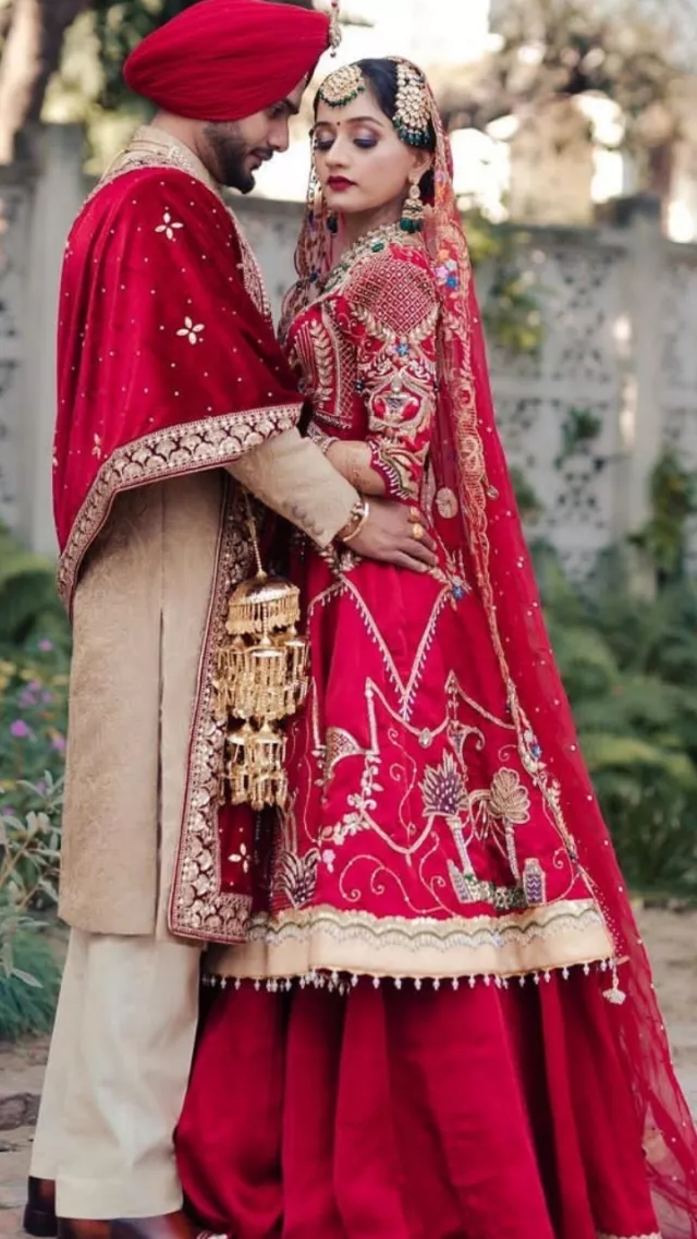 20 Sikh Brides Who Wore 'Anarkalis' On Their Wedding Festivities: From ...
