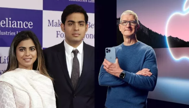Akash Ambani-Isha Bid Adieu To Tim Cook, Post Reports Of Apple Paying ...