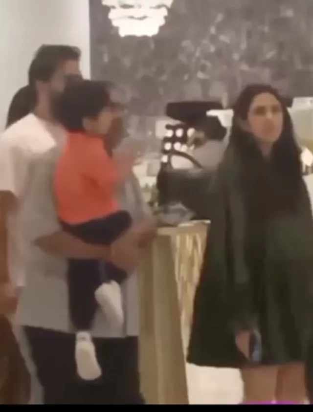 Akash Ambani's Son Prithvi Ambani Clinges To 'Dadu' Mukesh Ambani At ...