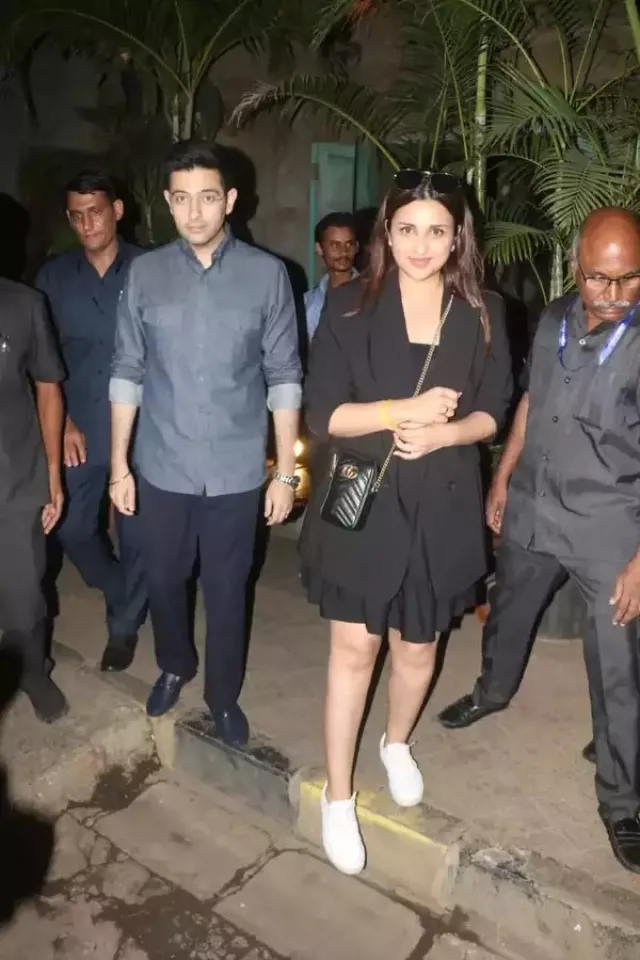 Parineeti Chopra Flaunts Engagement Ring And Yellow Thread As She Goes On A Dinner Date With Raghav