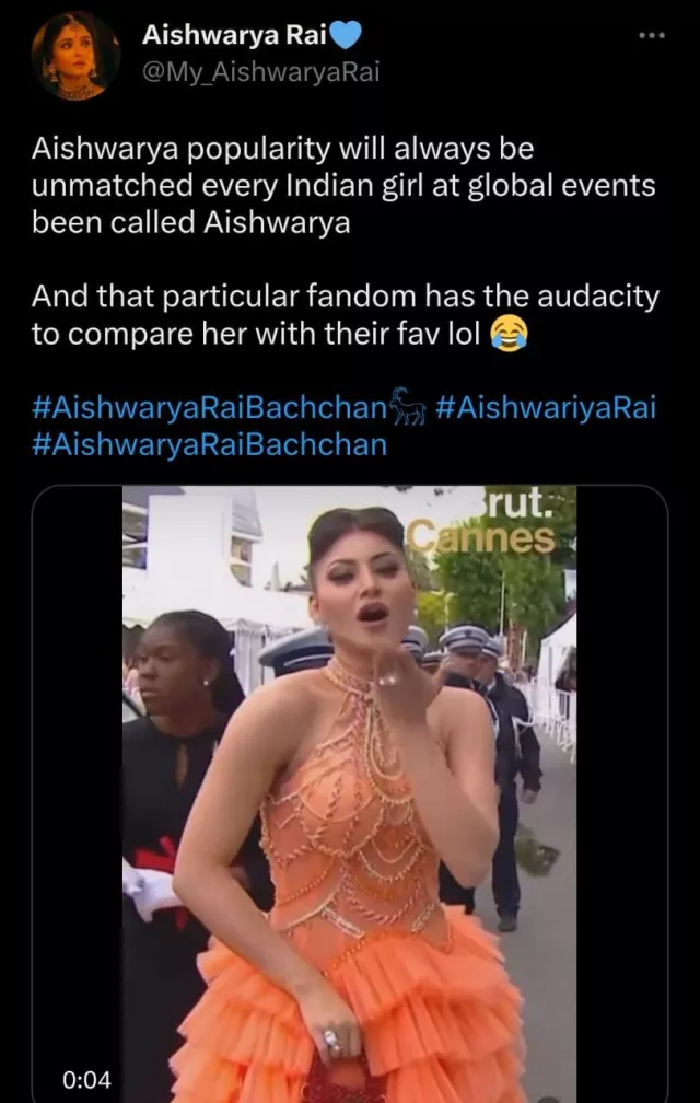 Urvashi Rautela Follows Aishwarya Rai's Styles, Copies Her 2016 Cannes ...
