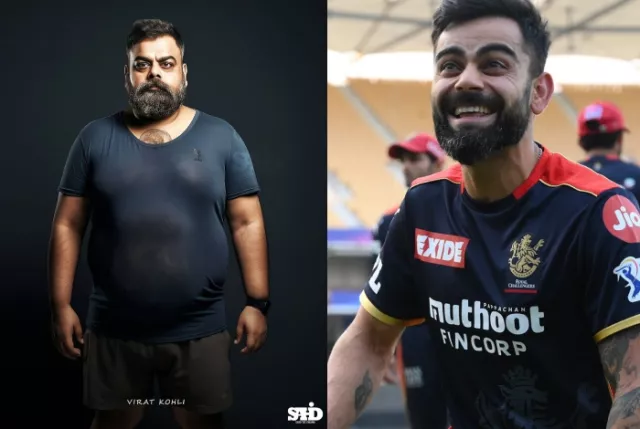 AI-Generated Pictures Of Famous Cricketers As Overweight: Rohit Sharma ...
