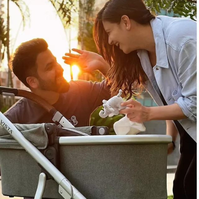 Gurdas Maan's Son, Gurickk Maan And Wife, Simran Kaur Mundi Become ...