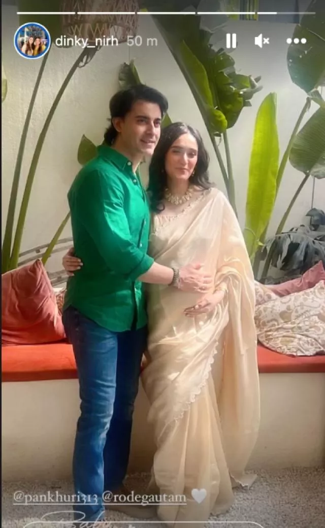 Pankhuri Awasthy Flaunts Baby Bump In A Floral-Printed Kaftan, Her Pregnancy Glow Is Unmissable