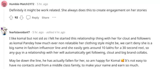 Komal Pandey Got Engaged To BF, Siddharth Batra? Netizens Say 'They're ...