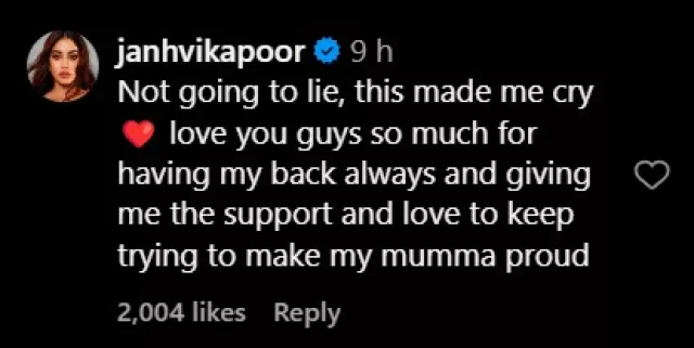 Janhvi Kapoor Gets Emotional As Fan Spots Similarities Between Her And ...