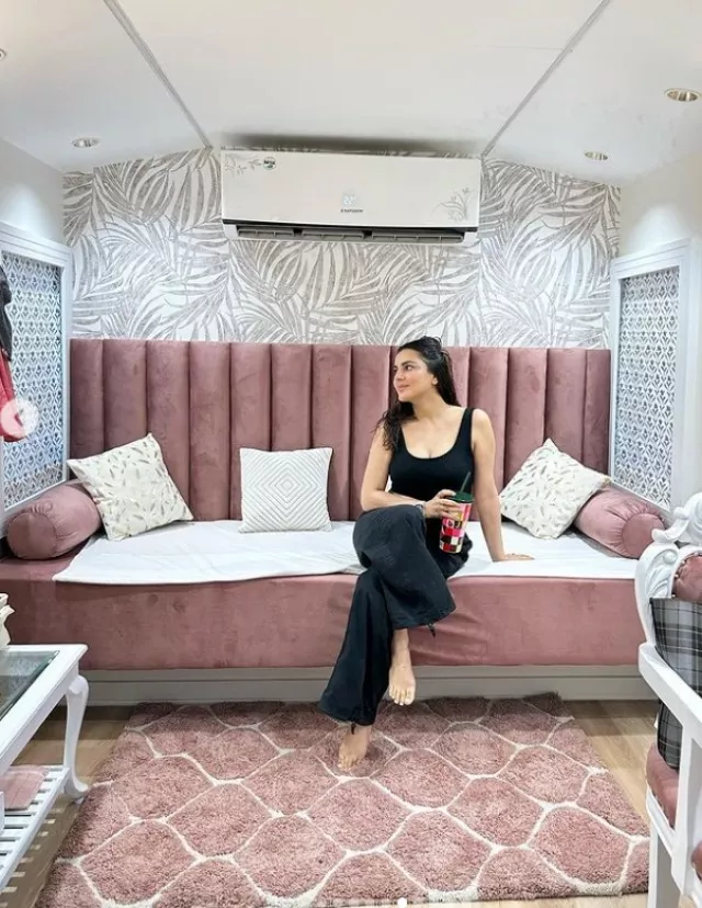 Shraddha Arya Turns Her Vanity Van Into An Aesthetic Living Space By ...
