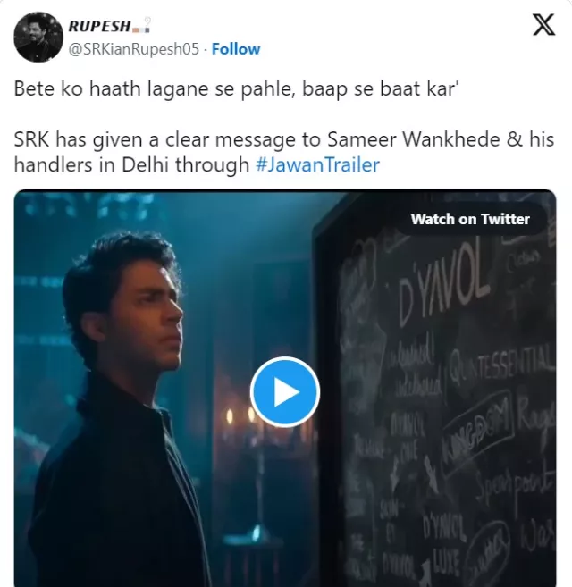 'Jawan' Trailer: Did Shah Rukh Khan Take A Dig At NCB Officer, Sameer ...