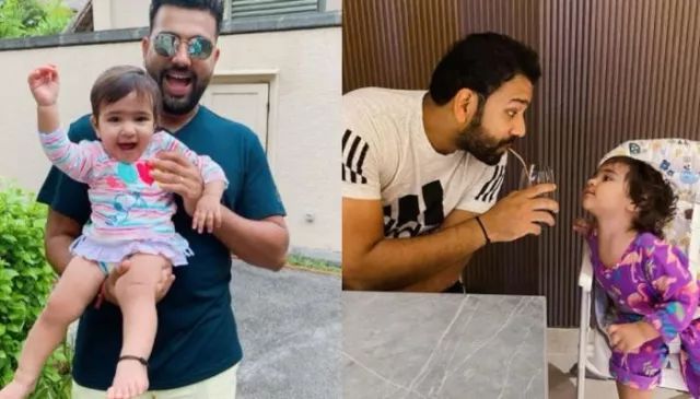 Rohit Sharma Receives A Perfect Send Off From Daughter, Samaira As He ...