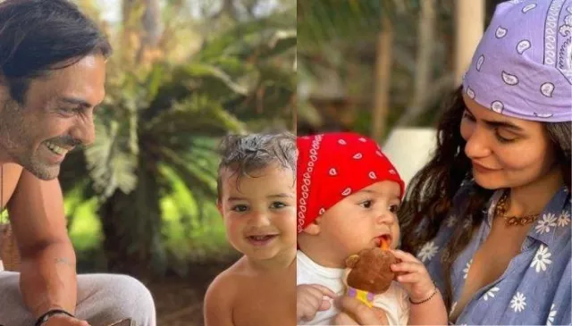 Arjun Rampal's Son, Arik Holds A Conversation With Mamu, Agisilaos, Mom ...