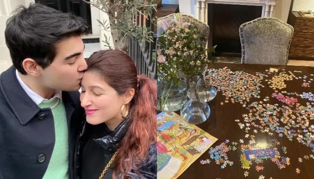 Twinkle Khanna Relives Her Childhood By Playing Jigsaw Puzzle With Her ...