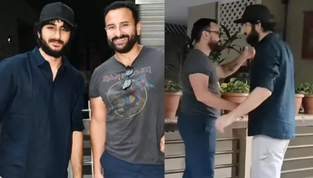 Saif Ali Khan-Ibrahim Ali Khan Look Like Twins In Latest Video, Fans ...