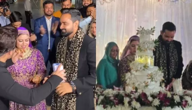 Shoaib Ibrahim Grooves With Sister, Saba At Her Reception, She Cuts A ...