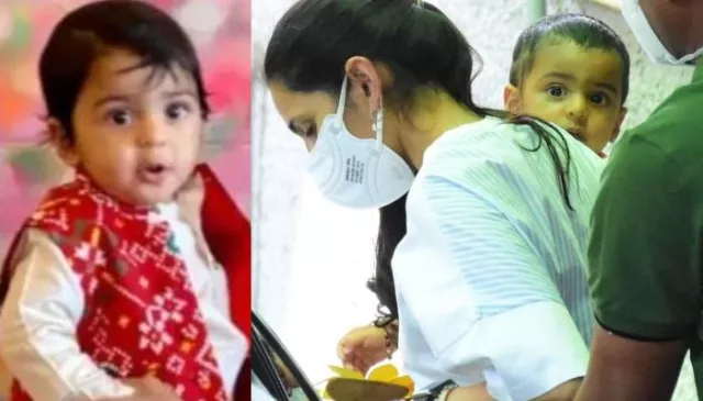 First Clear Picture Of Prithvi Akash Ambani In An Orange Onesie ...