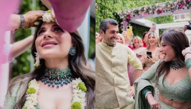 Bride-To-Be, Kanika Kapoor Dazzles In A Green Sequinned Lehenga At Her ...