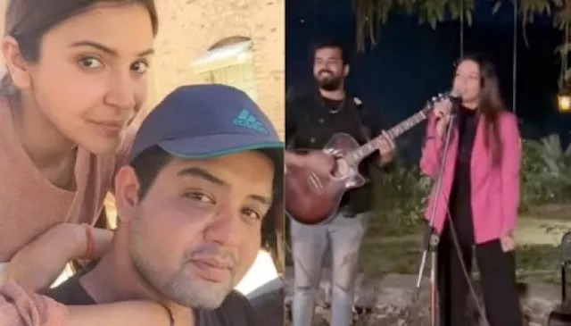 Anushka Sharma's Brother Karnesh Ssharma Records Triptii Dimri Singing ...